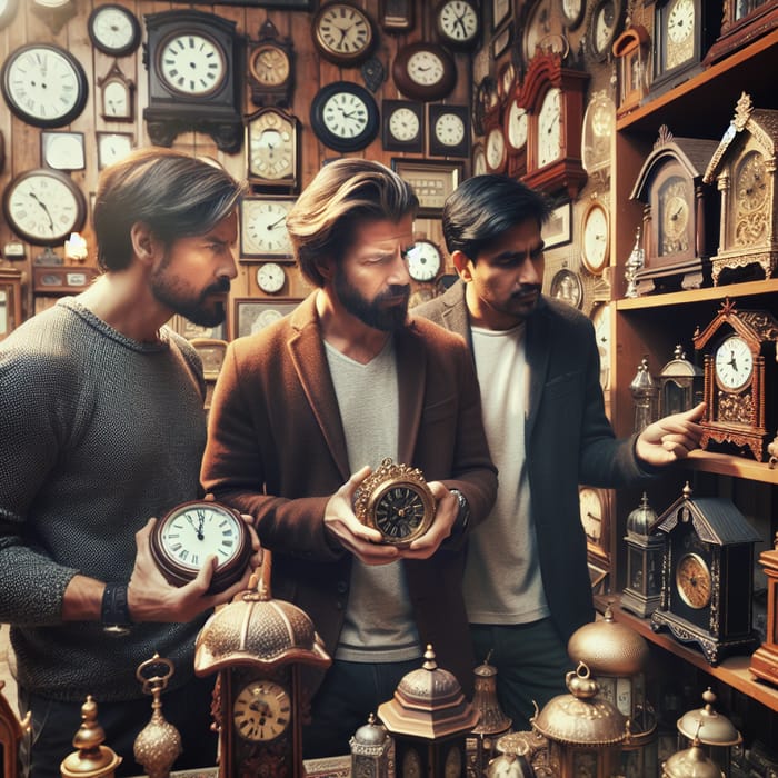 Explore Vintage Clocks with Diverse Insights | AI Art Generator | Easy ...