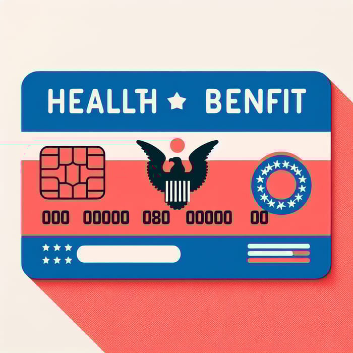 Official Red, White & Blue Medicare Card Design | AI Art Generator ...