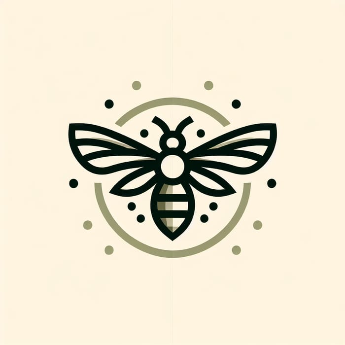 Minimalist Bee Logo Design | Clean & Elegant | AI Art Generator | Easy ...