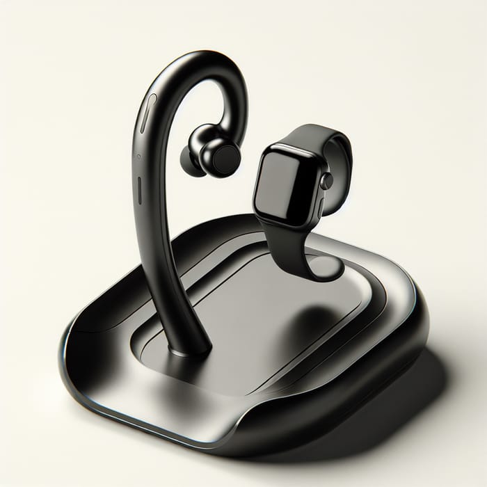 Sleek & Compact Wireless Magnetic Phone Ear Pod Dock | AI Art Generator ...
