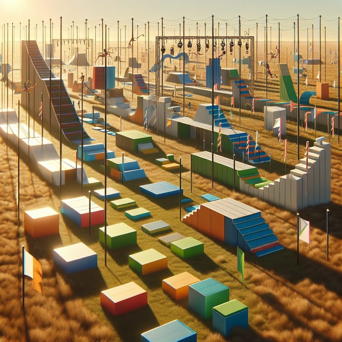 Fun and Easy 'Obby' Course in Daytime Grassland | Colorful Challenges ...