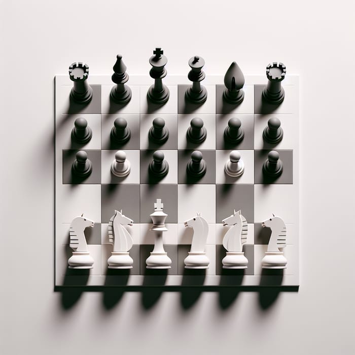 Minimalistic Chess Pieces - Elegance in Simplicity | AI Art Generator ...