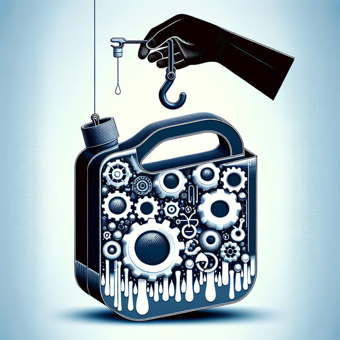 Hanging Abstract Container for Liquids | AI Art Generator | Easy-Peasy.AI