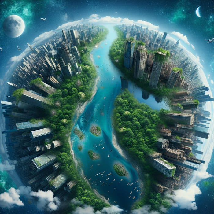 A World Without People: Nature Reclaiming the Earth | AI Art Generator ...