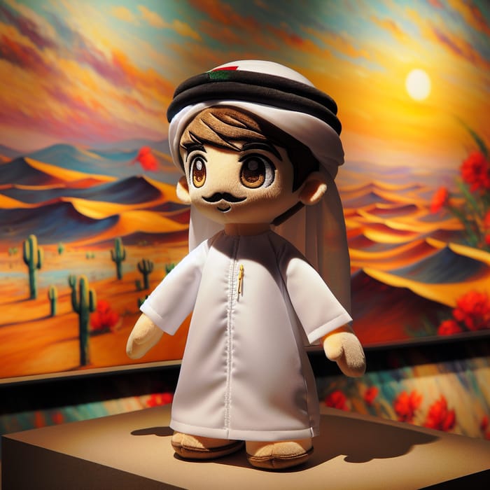 Emirati Boy Plush Toy: Celebrate Tradition | AI Art Generator | Easy ...