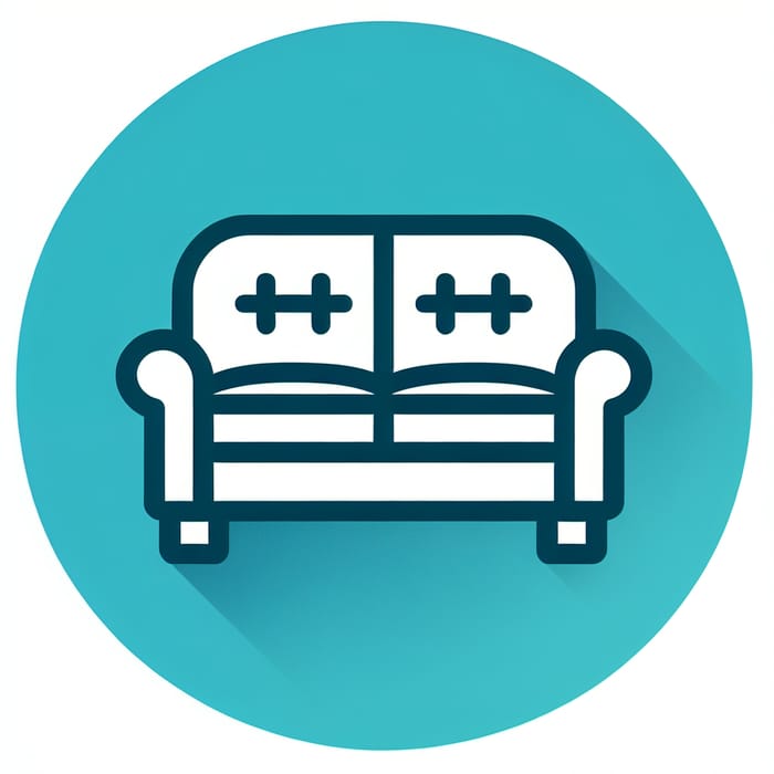 Sofa Icon in #3b388eb for cvg Format | AI Art Generator | Easy-Peasy.AI