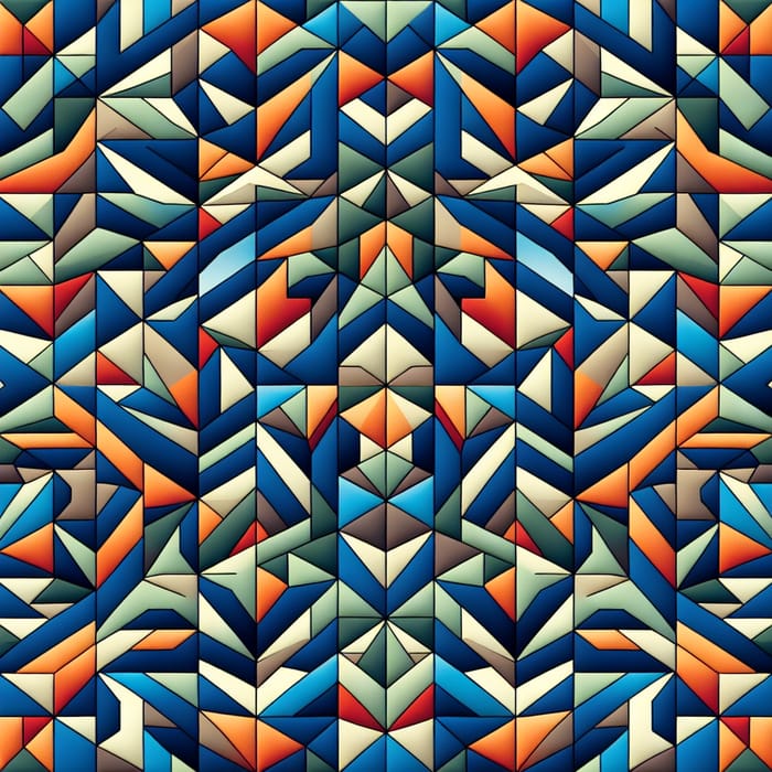 Colorful Tessellated Triangles: Abstract Geometric Design | AI Art ...