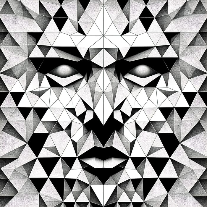 Disturbed Geometric Triangle Design with Subtle Image Element | AI Art ...