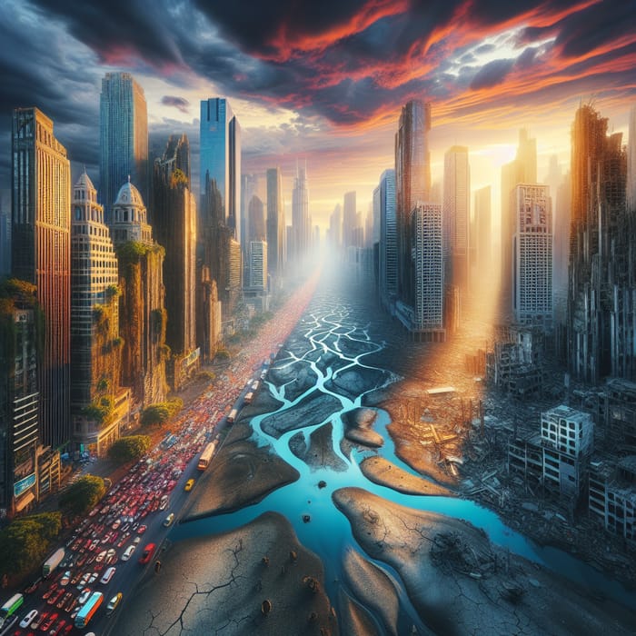 Resilience Amid Adversity | Climate Change Photo Story | AI Art ...