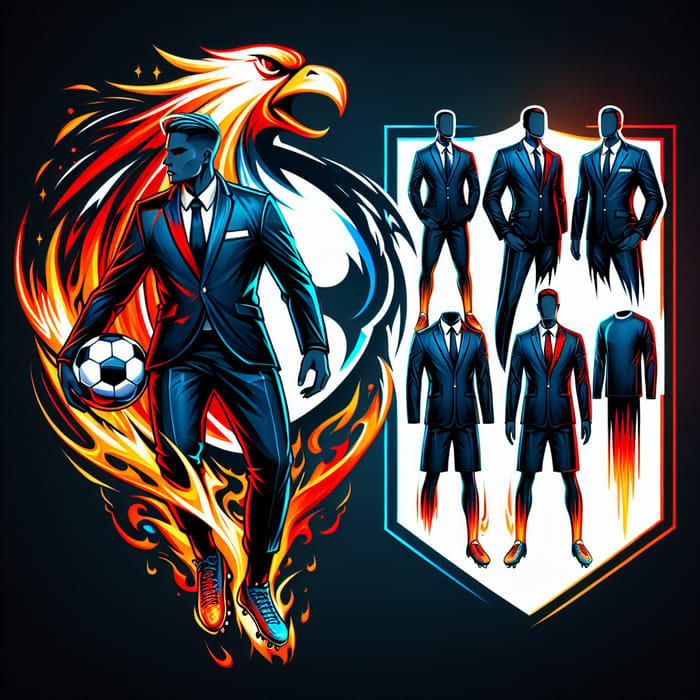 Energetic Football Academy Logo & Players Suits | Academy Spirit | AI ...