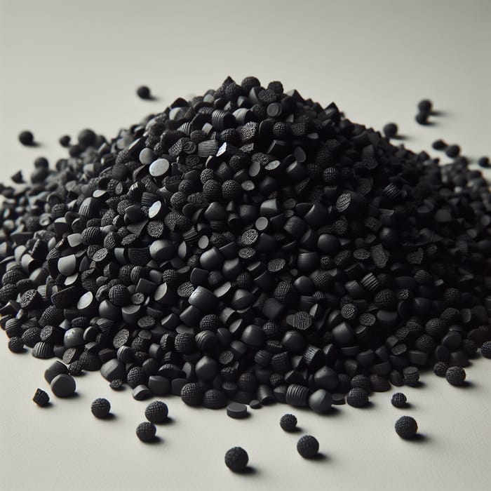 Black EPDM Rubber Granules | Soft Texture for Turf & Playgrounds | AI ...