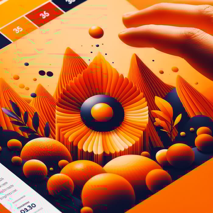 Captivating Blog Article on Root Agency's Orange Theme for B2B | AI Art ...