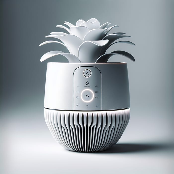 Sophisticated Futuristic Smart Flower Pot with Ultraviolet Lamp | AI ...
