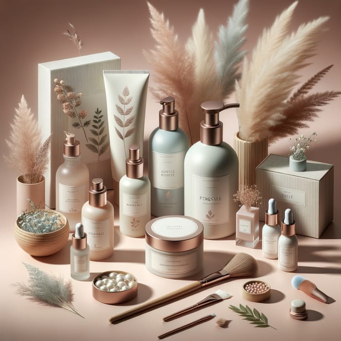 Elegant Personalized Cosmetics Collection | AI Art Generator | Easy ...