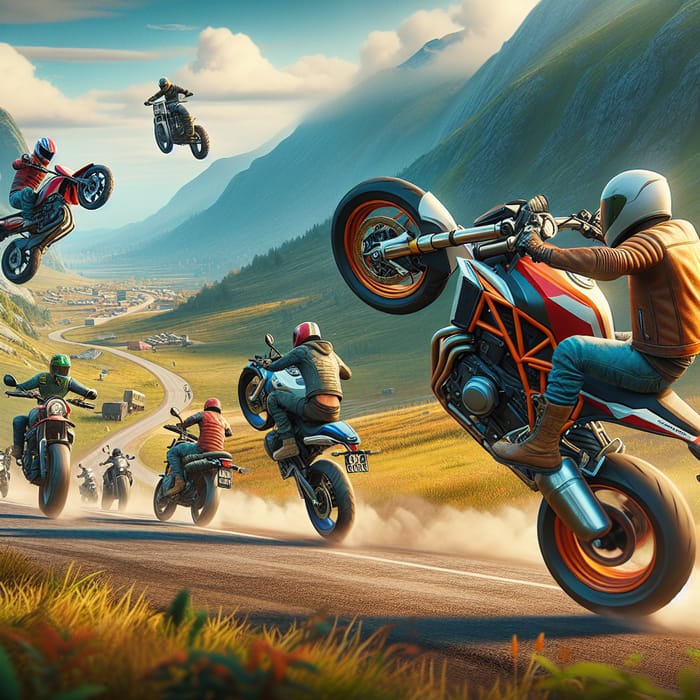 Thrilling Motorcycle Maneuvers in Epic Video | Motorbike Action Scenes ...