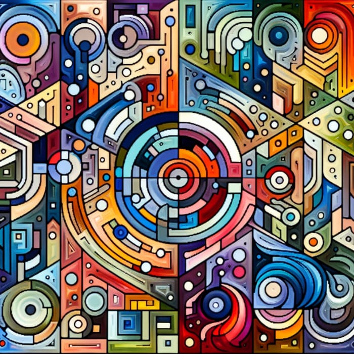 Life In Abstract Symbolic Representation In Colors And Shapes Ai Art Generator Easy Peasy Ai