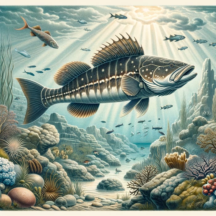 Hamour Fish at Ocean Floor - Underwater Marine Life | AI Art Generator ...