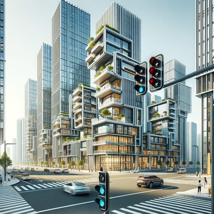 Modern Streets and Traffic Lights: A Contemporary View | AI Art ...