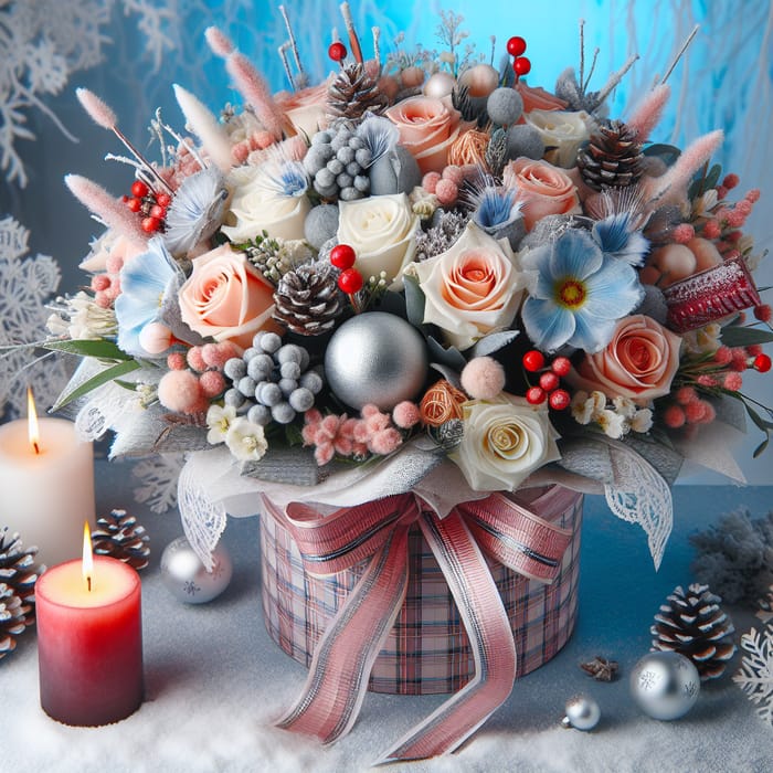 Winter Birthday Bouquet | Flowers Delivery | AI Art Generator | Easy ...