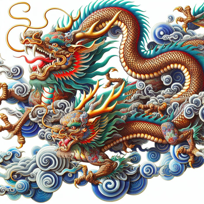 Western-Style Dragon in the East | AI Art Generator | Easy-Peasy.AI