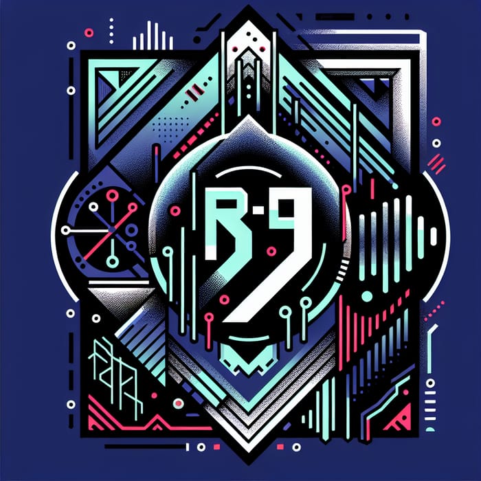 R-99 Underground Party Logo Design | Minimalistic & Futuristic | AI Art Generator | Easy-Peasy.AI