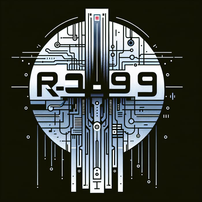 Minimalistic Logo Design for R-99 Techno Party Events | Cyberpunk ...