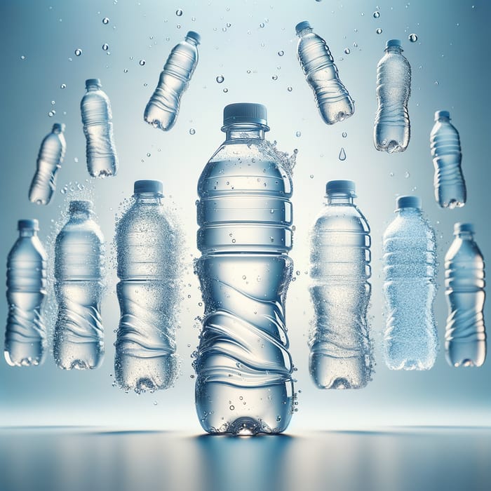 Water Droplets to Plastic Bottles - Surreal Transformation | AI Art ...