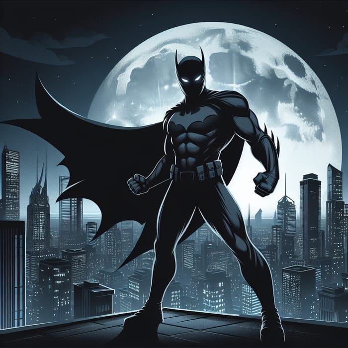Batman Defeated: A Hero’s Triumph on the Rooftop | AI Art Generator ...