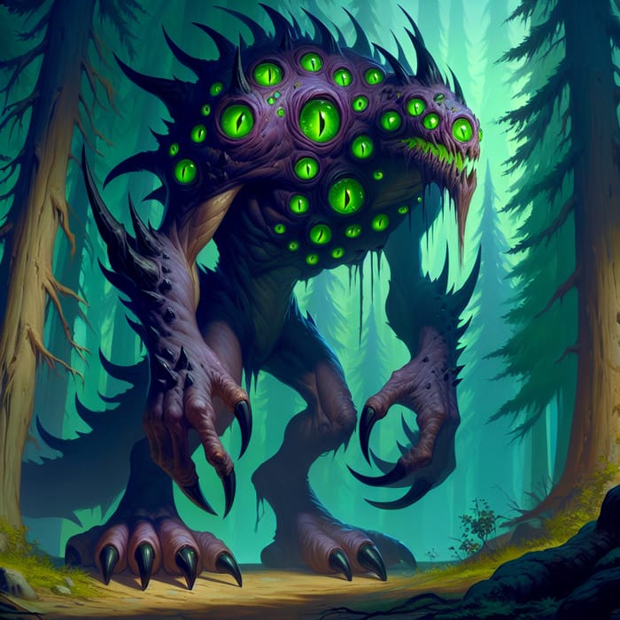 Monstrous Forest Beast | AI Art Generator | Easy-Peasy.AI