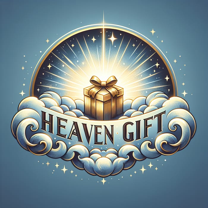 Heavenly Gift Logo - Tranquil & Divine Celestial Design | AI Art ...