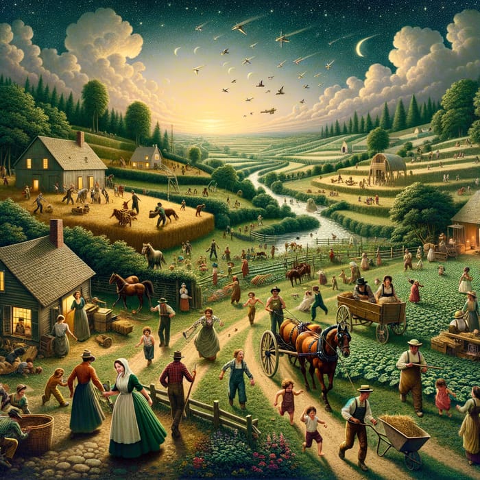 Life 100 Years Ago: A Glimpse of the World Without Technology | AI Art ...