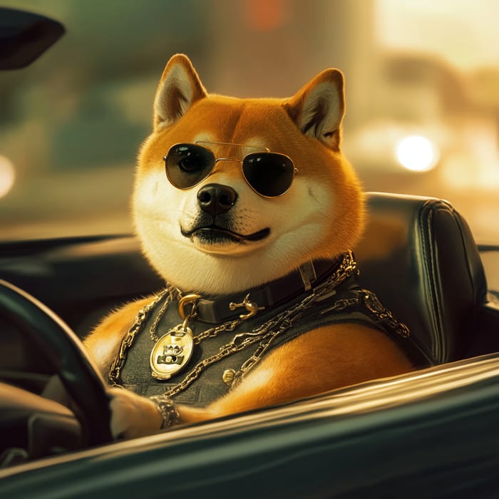 $DOGWIFCAR: Rich Doge Driving in Style | AI Art Generator | Easy-Peasy.AI