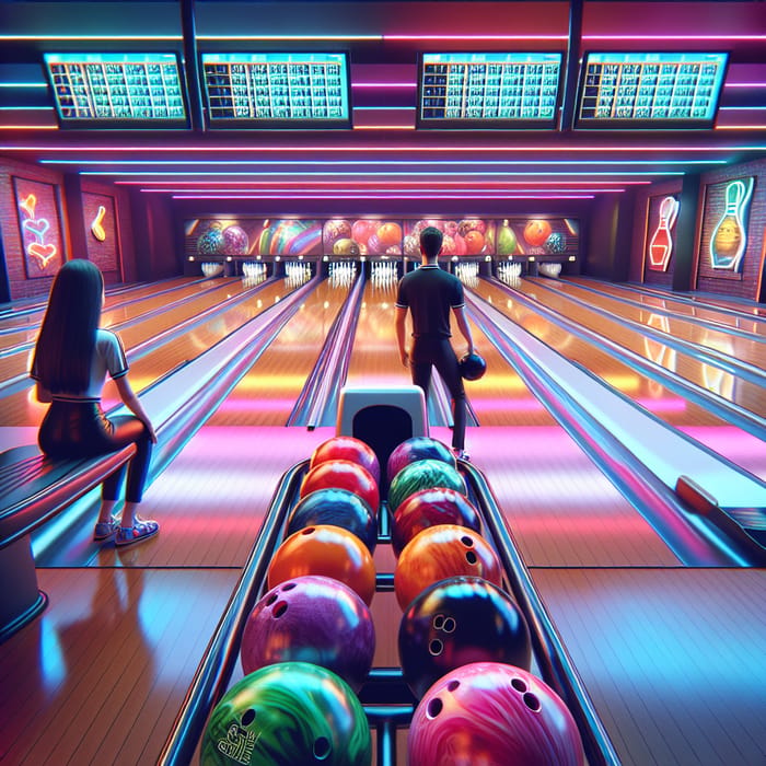 Bowling Fun: Join the Excitement at the Alley | AI Art Generator | Easy ...