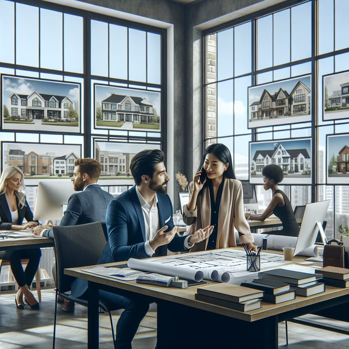 Dynamic Real Estate Office | Agents & Properties Portfolio | AI Art ...