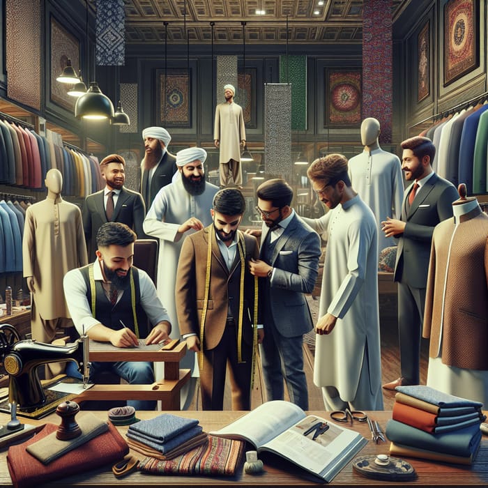 Men's Tailoring in Pakistan: Custom Suits, Shirts & More | AI Art ...