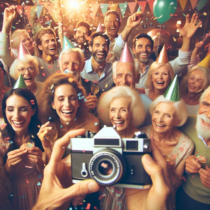 Vintage Retirement Party Scene | Nostalgic Film Celebration | AI Art ...