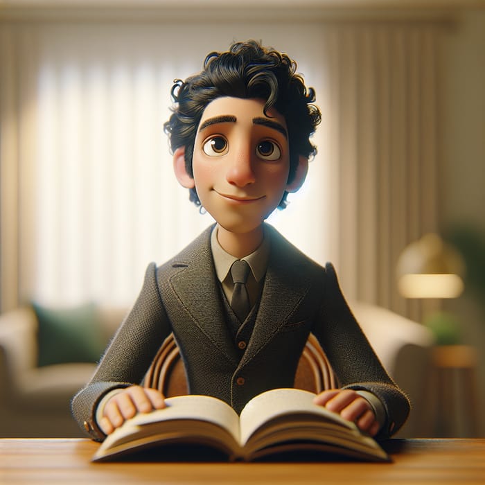 Discover Omar: Captivating Figure in Bookworm Mode | AI Art Generator ...