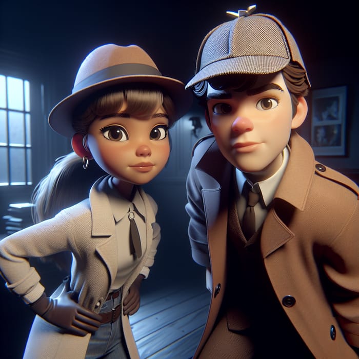 Teenage Detectives in 3D Pixar-Style Mystery Adventure | AI Art ...