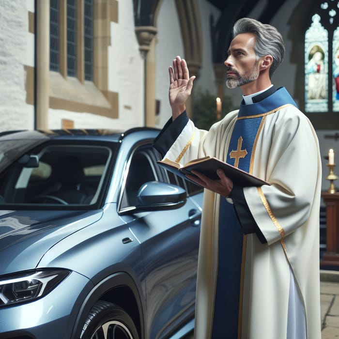 Blessing Ceremony for Car | Traditional Ritual at Local Church | AI Art ...