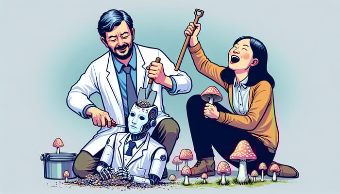 Man Dismembering Dead Scientist with Shovel, Girl High on Mushrooms ...