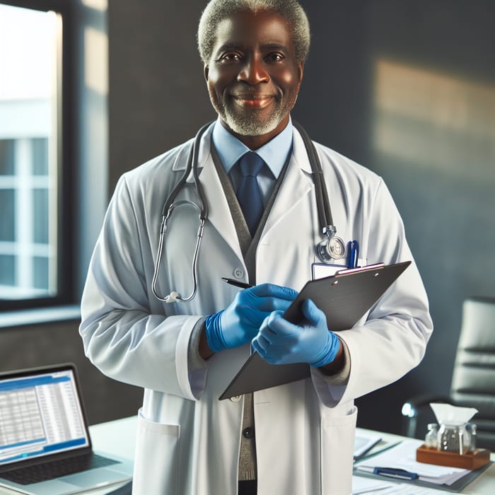 Dedicated Care by an African American Doctor | AI Art Generator | Easy ...