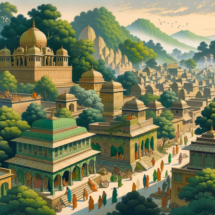 Ancient Ayodhya: A Lush Historical Landscape | AI Art Generator | Easy ...