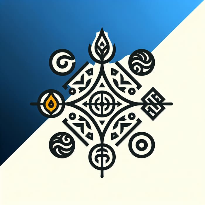 Intricate Logo Design: Five Symbols Organized Harmoniously | AI Art ...