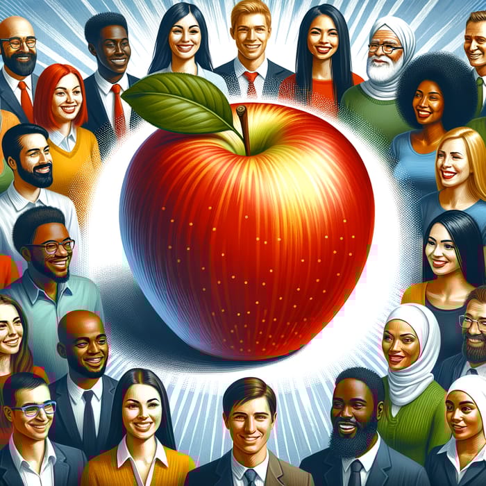Person Adored & Appreciated: Communicative Apple of Diversity | AI Art ...