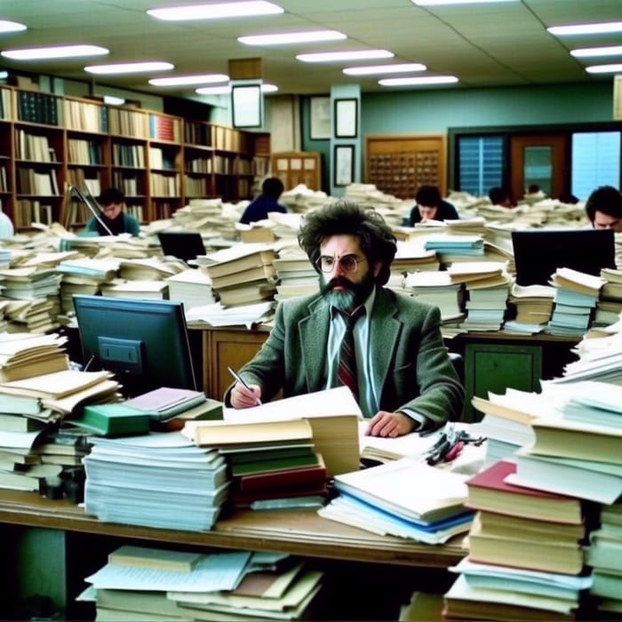 Professor Zabrodin Meme: Immersed in Work at RKSI | AI Art Generator ...