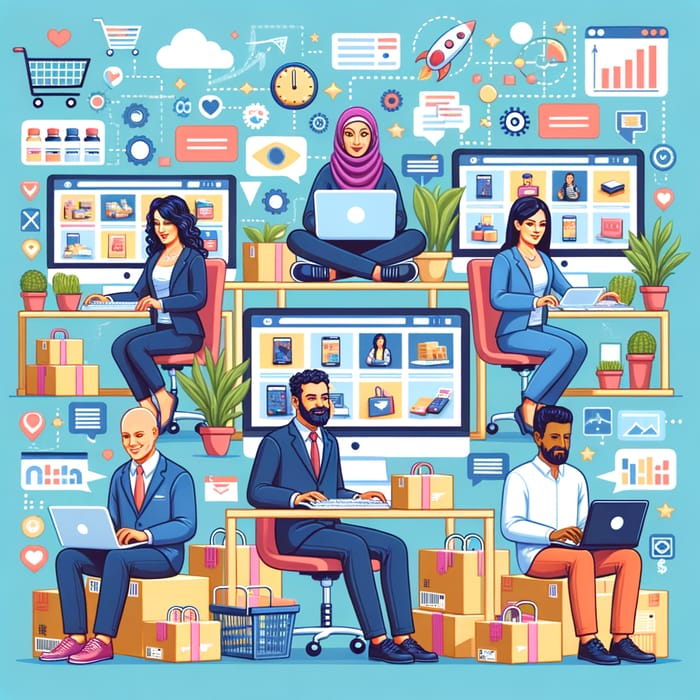 E-Commerce Growth for Diverse Small Businesses | AI Art Generator ...