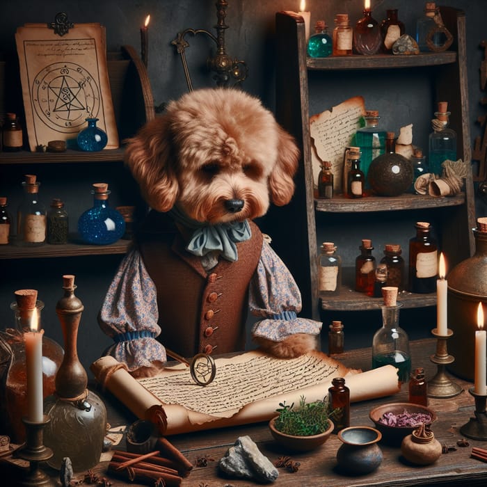 Alchemist Dog | Mystical Canine in Vintage Alchemy Setting | AI Art ...