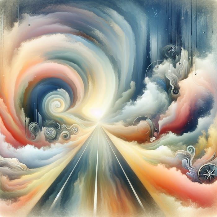Abstract Exploration: Dreamy Journey with Hidden Maps | AI Art ...