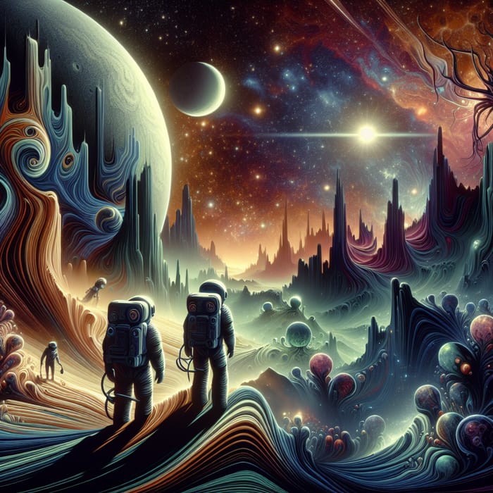 Exploration of a Mysterious Alien Planet - Captivating Journey | AI Art ...