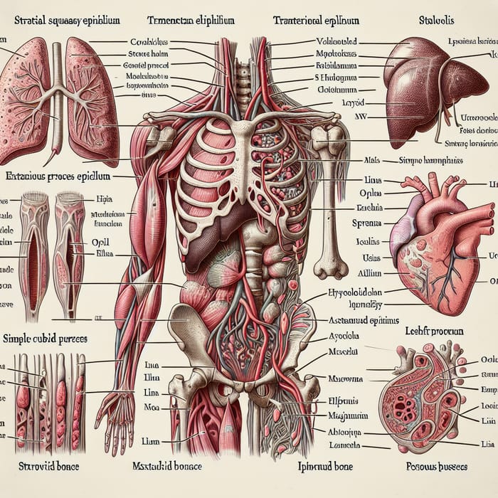 Detailed Anatomical Diagrams for Key Body Structures | AI Art Generator ...